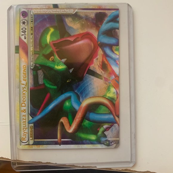 Toys | Rayquaza Half Of Rayquaza Deoxys Legend Card | Poshmark
